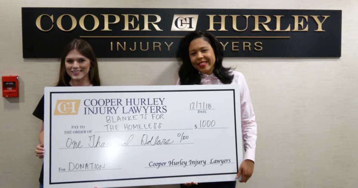 Cooper Hurley Injury Lawyers Supports Homeless People in Hampton Roads