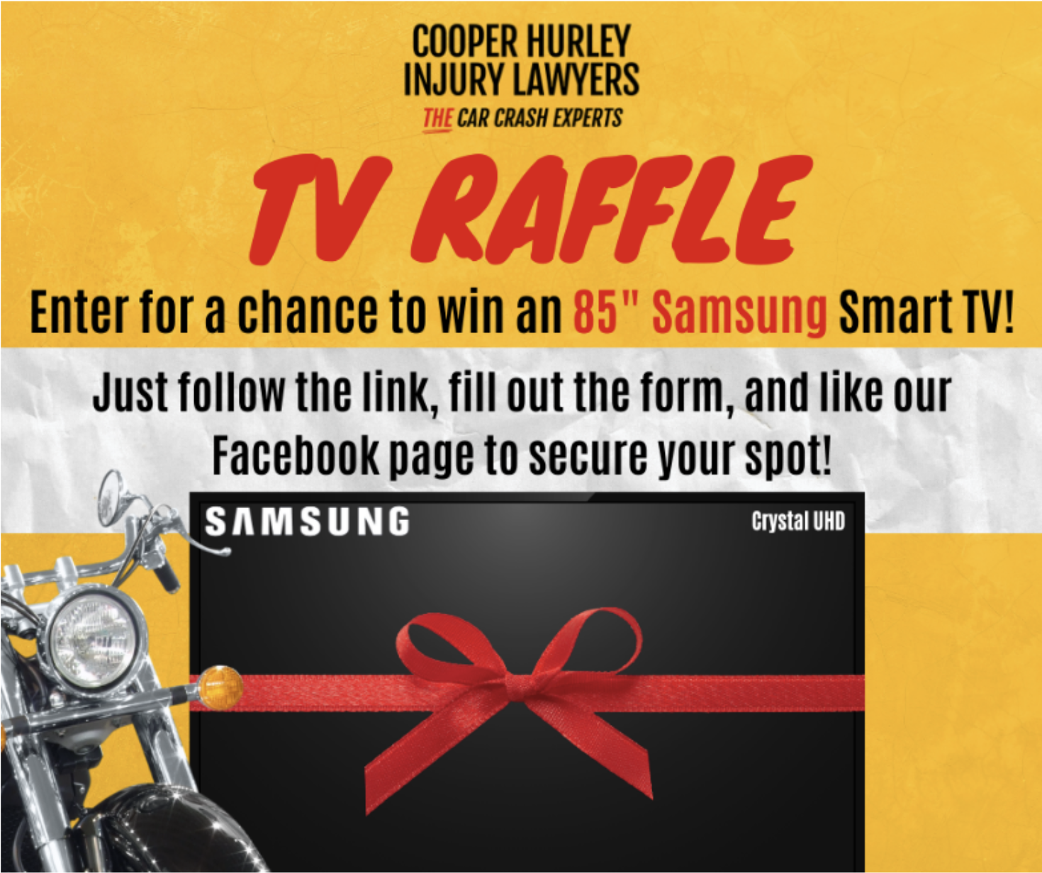 TV Raffle - Cooper Hurley Injury Lawyers